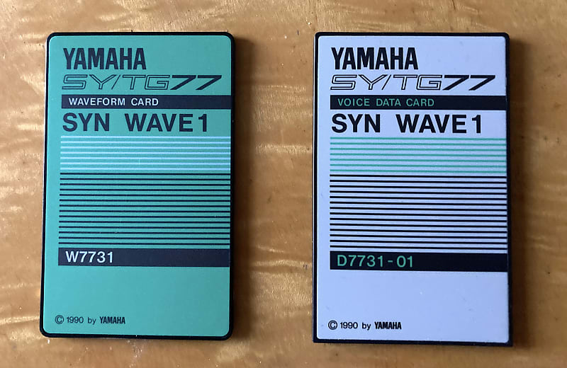 Yamaha D7731-01 Syn Wave 1 Voice Data card and W7731 Syn Wave | Reverb