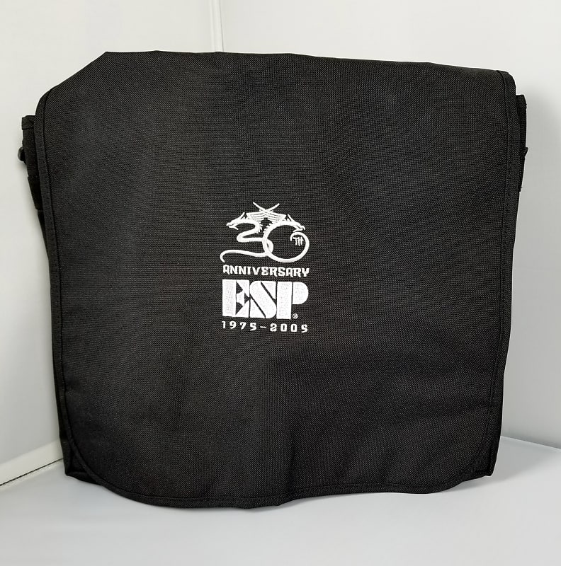 ESP Guitars 30th Anniversary Black Messenger Shoulder Laptop | Reverb