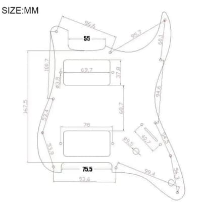 DOUBLE HUMBUCKER SPLIT COIL LOADED PICKGUARD STRATS | Reverb