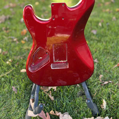 ESP Super Strat body 80s - Candy Apple Red | Reverb