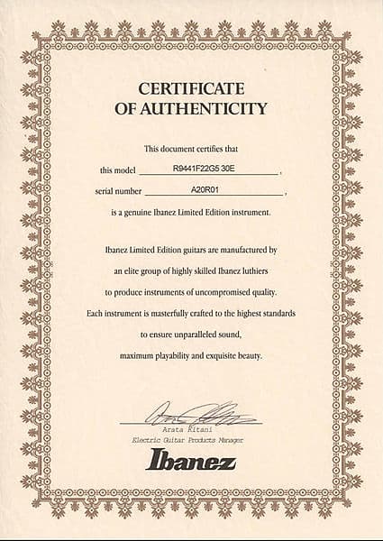 Ibanez R9441F22G5-30E | Reverb