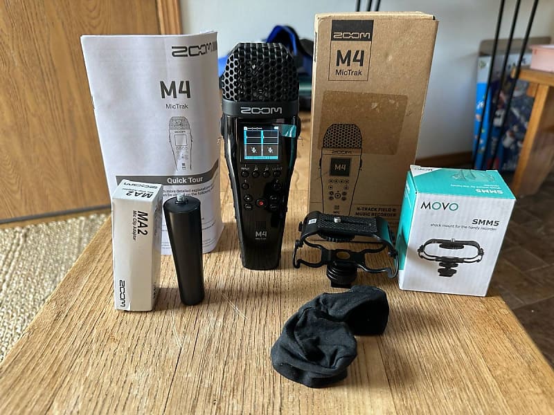 Zoom Zoom M4 32bit Float Stereo Field Recorder w F8 Preamps & | Reverb