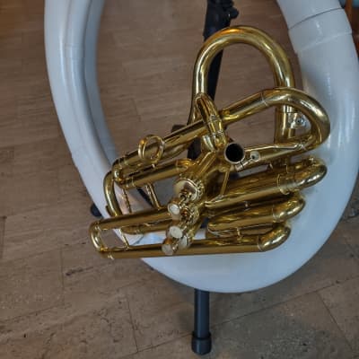 CONN SOUSAPHONE 22K FIBERGLASS/BRASS NAKED LADY | Reverb