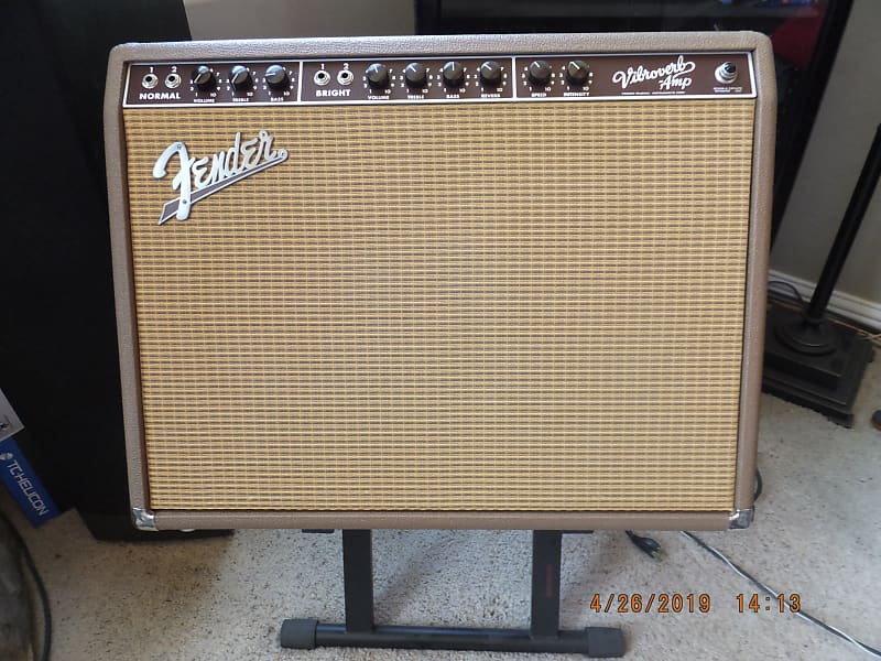 Fender Vibroverb 6G16 1963 Vintage Reissue "Brownface" | Reverb
