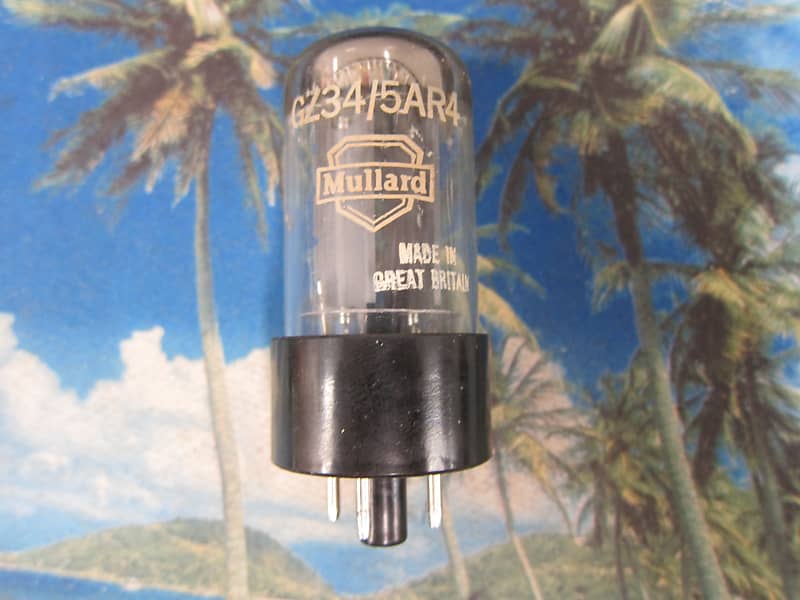 Vintage Mullard GZ34 5AR4 Rectifier Tube, Fat Base, Nice | Reverb UK