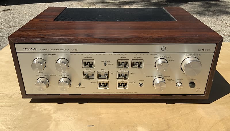 Luxman L-580 Stereo Integrated Amplifier 1980 - Silver Face | Reverb