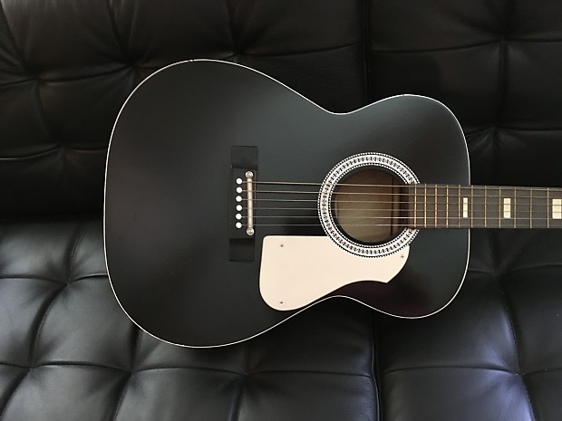 Rare Harmony Marquis Acoustic Guitar 1973 Black | Reverb