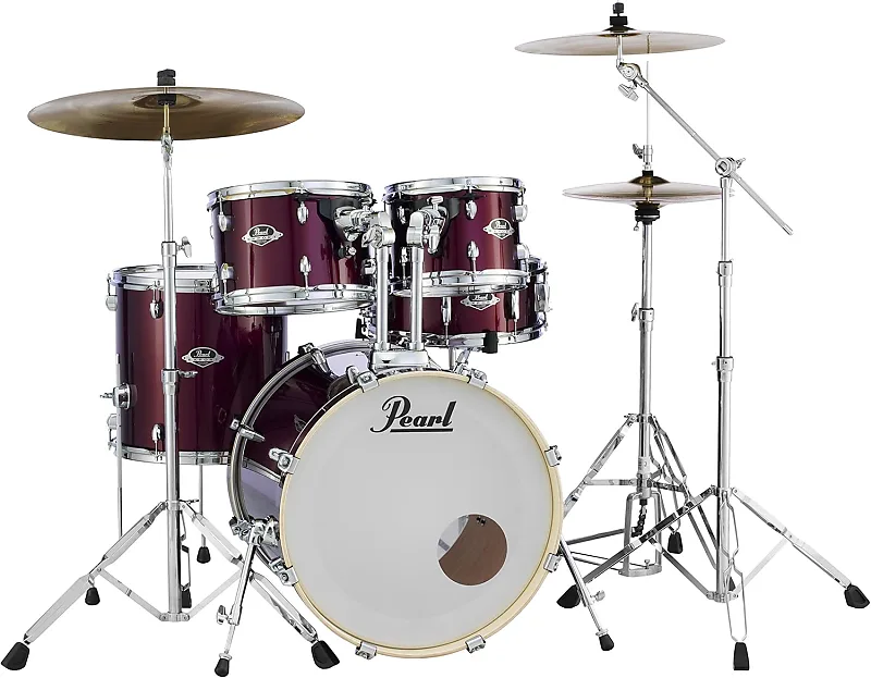 Pearl Drum Set, Burgundy (EXX725/C760)830 series hardware | Reverb