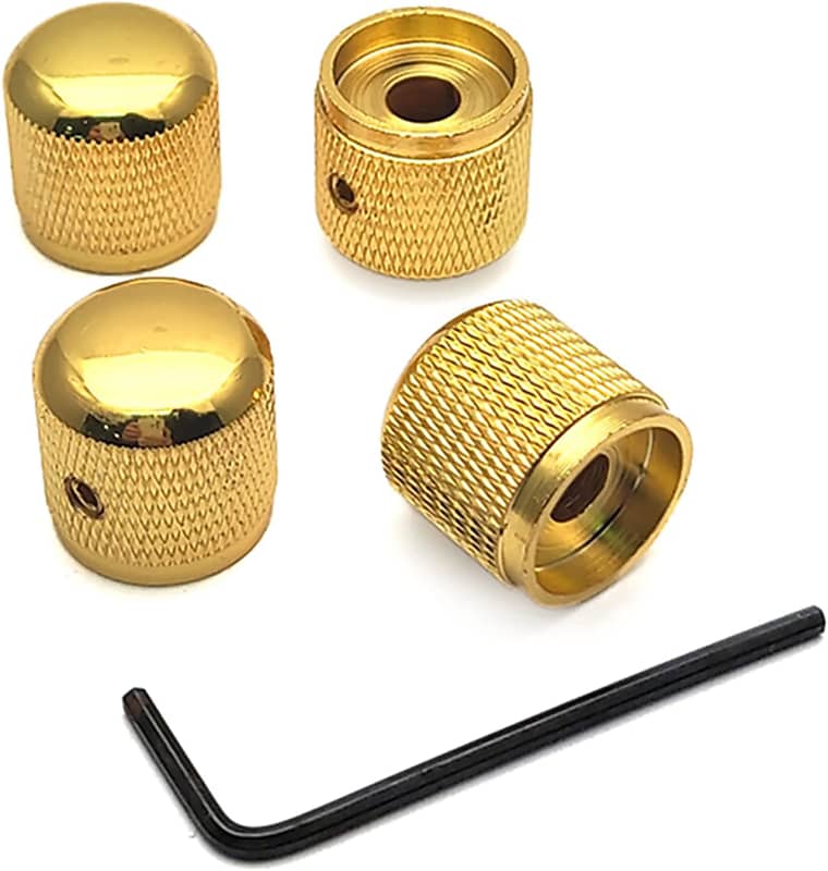 4 Pcs Metal Volume Tone Dome Tone Guitar Speed Control Knobs | Reverb