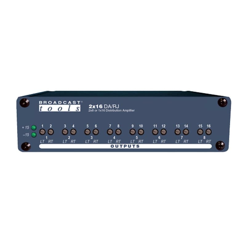 Broadcast Tools 2x16 DA/RJ RJ45 Analog Distribution Amplifier | Reverb