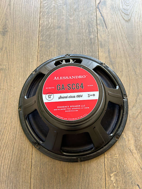 "Eminence" Alessandro GA-SC64 - 8ohm - 40 watts - 12" speaker | Reverb