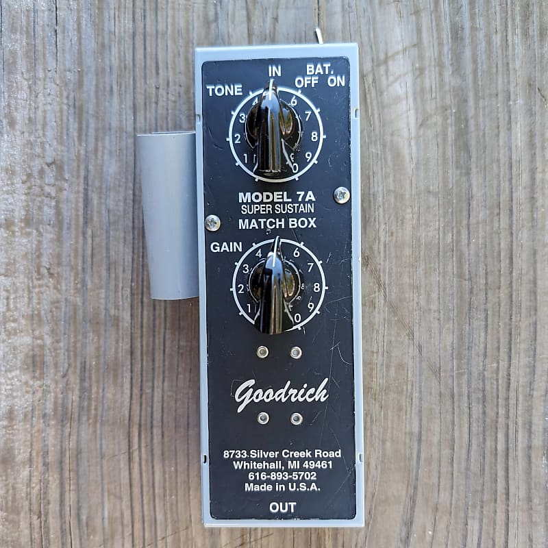 Goodrich Sound Model 7A Super Sustain Match Box for pedal | Reverb