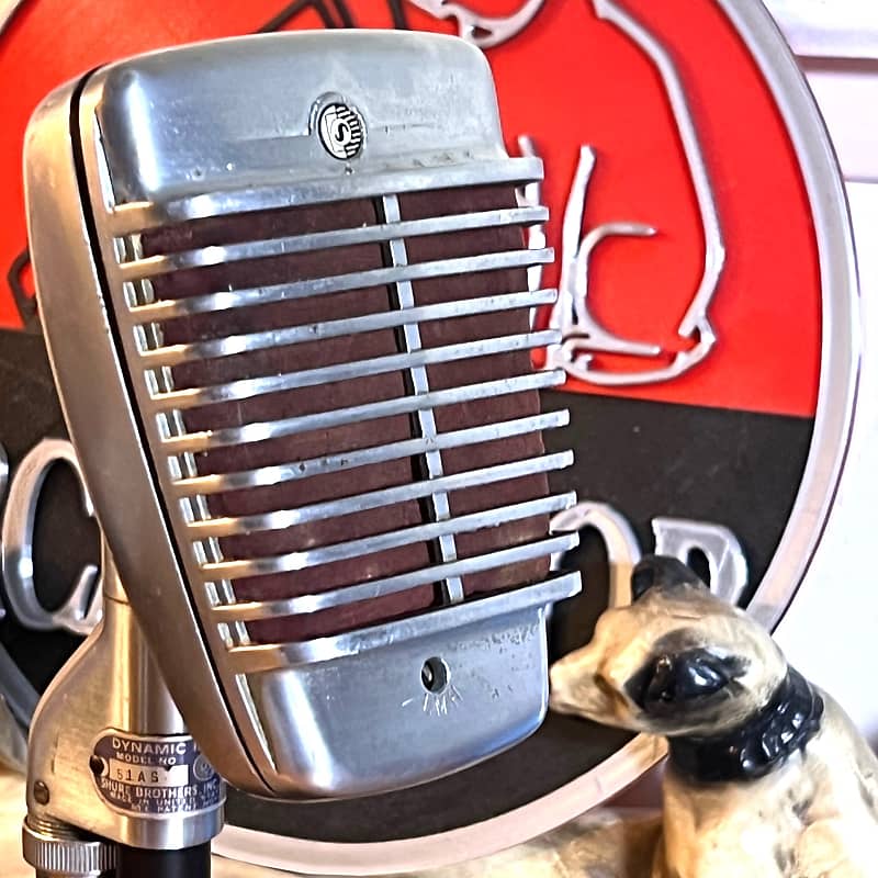 Vintage 1950's SHURE Model 51AS Microphone working strong | Reverb