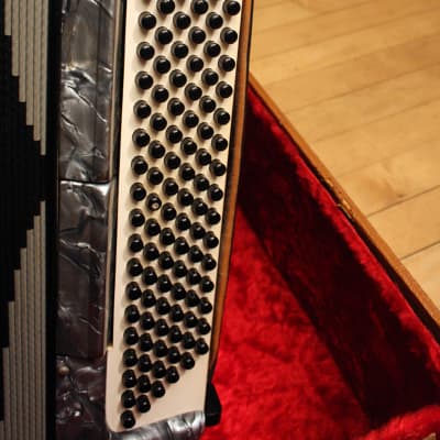 Polverini C30 Piano Accordion 1950s - Pearl Silver | Reverb