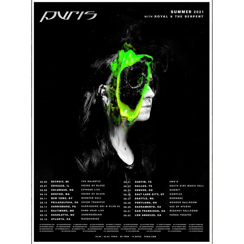 PVRIS | ROYAL & THE SERPENT Use Me Tour 2021 Ltd Ed RARE | Reverb