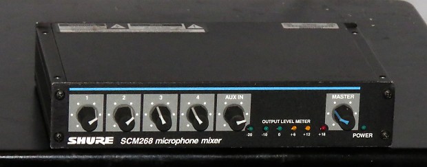 Shure SCM268 4-channel Microphone Mixer | Reverb