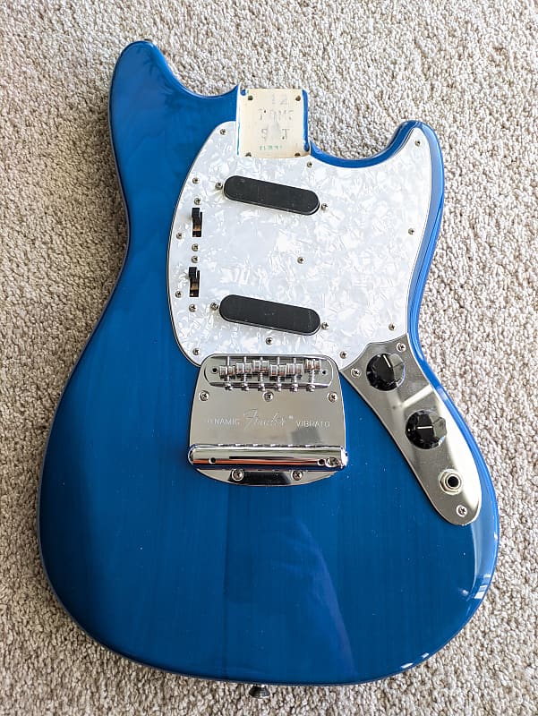 Fender MG-69 Mustang Reissue MIJ - Transparent Blue | Reverb