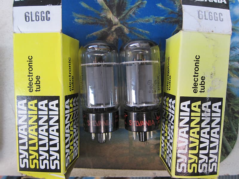 PR Vintage Sylvania 6L6GC Power Tubes, 1960s, Boxes, Red | Reverb