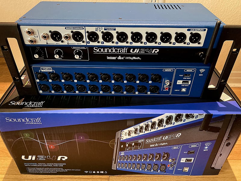 Soundcraft Ui24R 24-Ch Digital Mixer/USB Wireless Control | Reverb