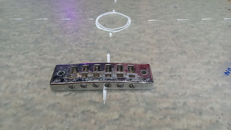 Gibson -Schaller SG Harmonica Bridge - Chrome 1970's | Reverb