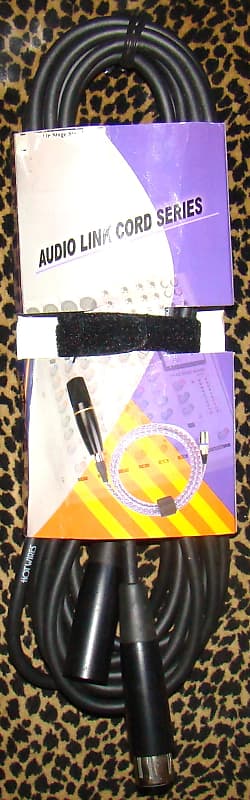 Audio Link "Hot Wires" 20ft Lo Z Microphone Cable XLR Male to | Reverb