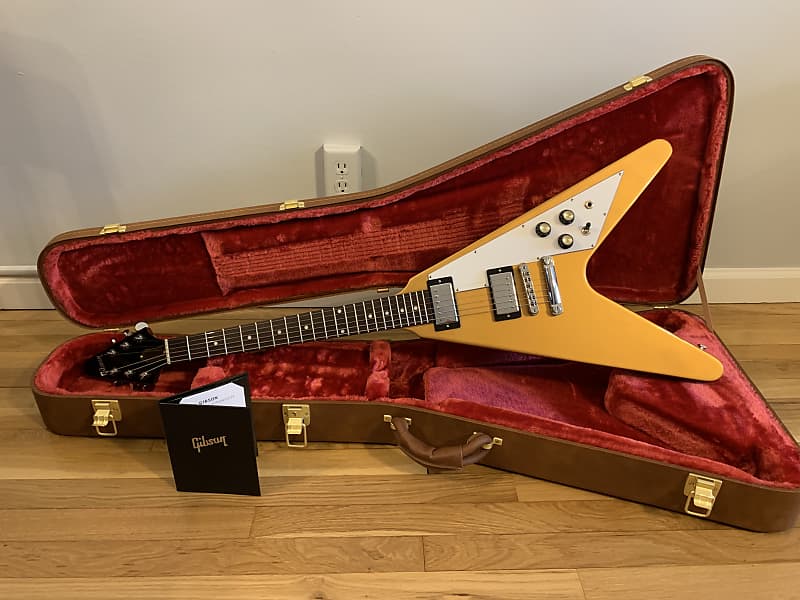 Gibson Mod Collection Flying V 2021 Scarce All Gold Top! | Reverb