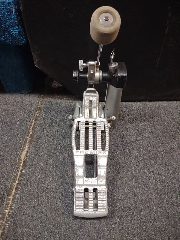 Premier 252 foot pedal 70's - Black and silver | Reverb