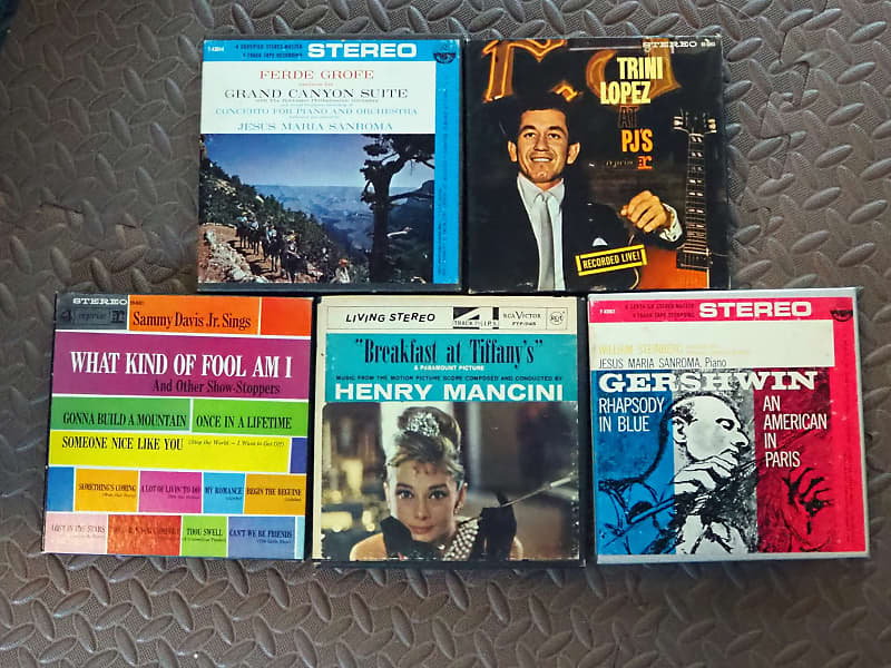 Lot of 5 commercial pre-recorded 7-1/2 ips 4-Track Reel to | Reverb