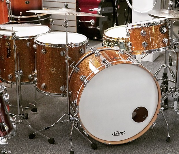 DW Classics Series Burnt Orange Glass 24/12/16/18 4pc Shell | Reverb