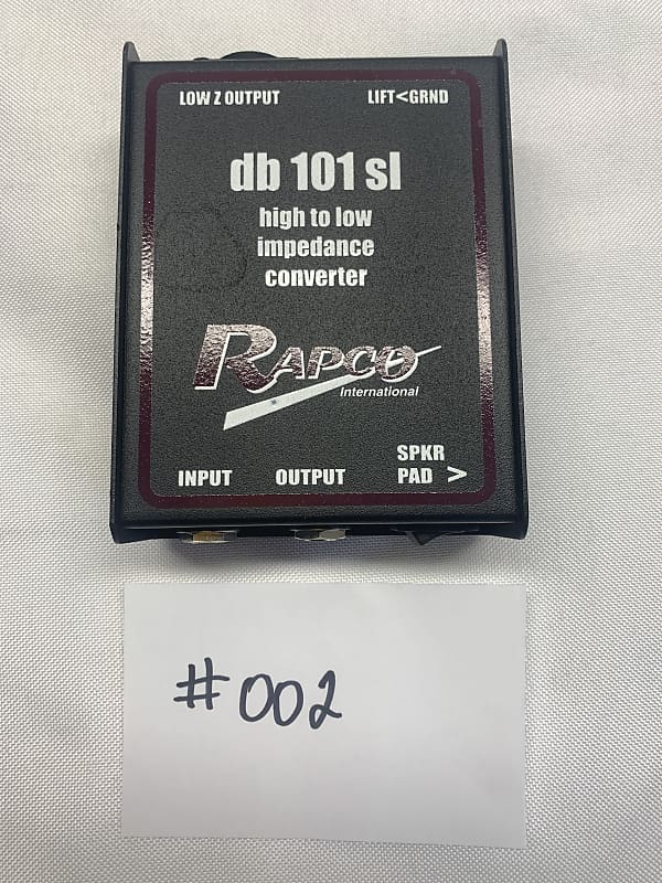 RapCo db 101 sl High to Low Impedance Converter DI Box | Reverb