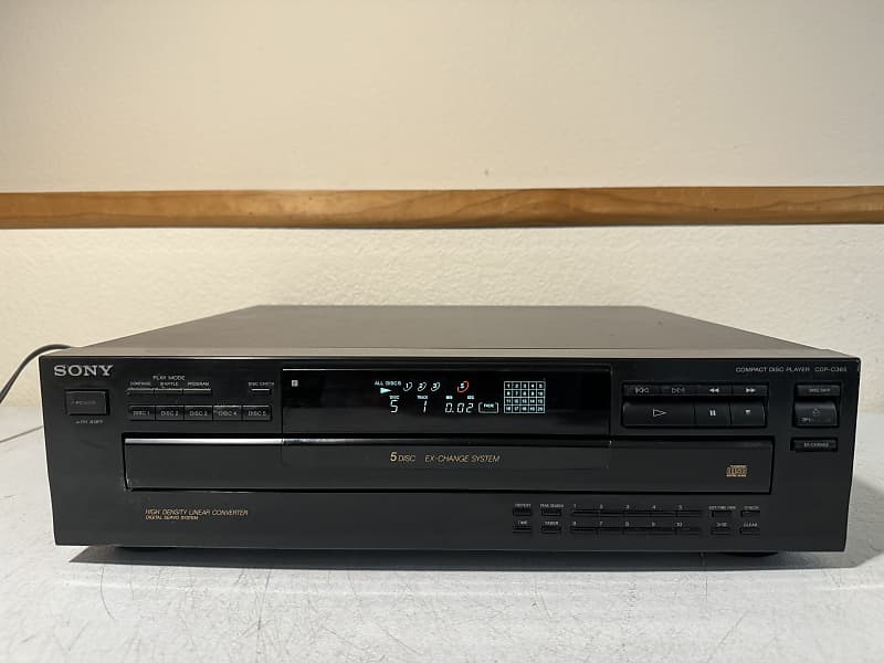 Sony CDP-C365 CD Changer 5 Compact Disc Player HiFi Stereo | Reverb