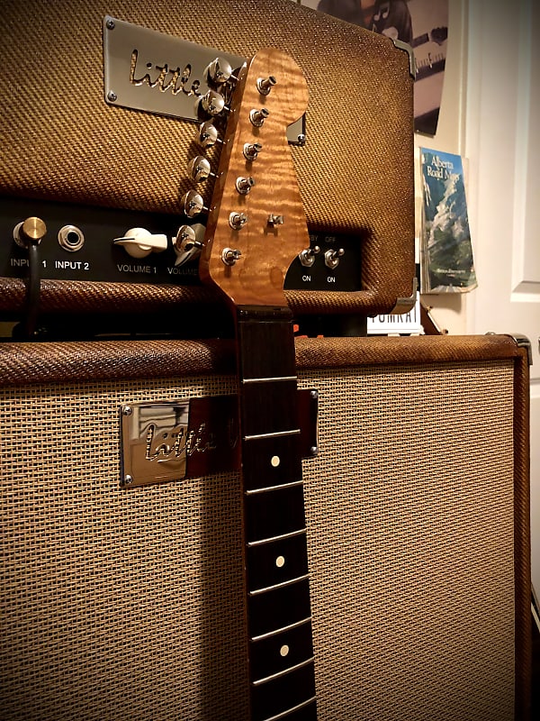 Warmoth AAA Roasted Flame Maple Stratocaster Neck with | Reverb Canada