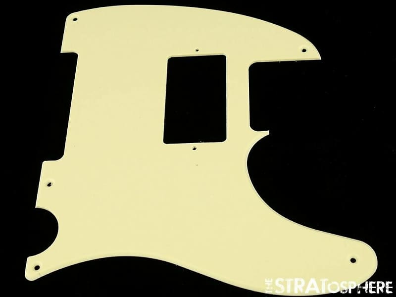 *NEW Cream HUMBUCKER Telecaster PICKGUARD for USA Fender Tele | Reverb