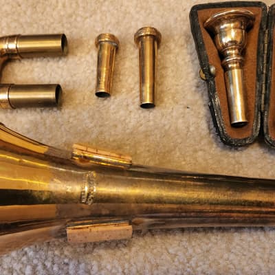 BESSON Class "A" New Creation Cornet - ca. 1920 - Gold Plated | Reverb