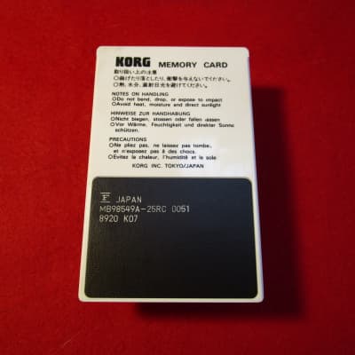 KORG M1 PCM Program Cards MSC-02 / MPC-02 "Synth 1" Tested | Reverb