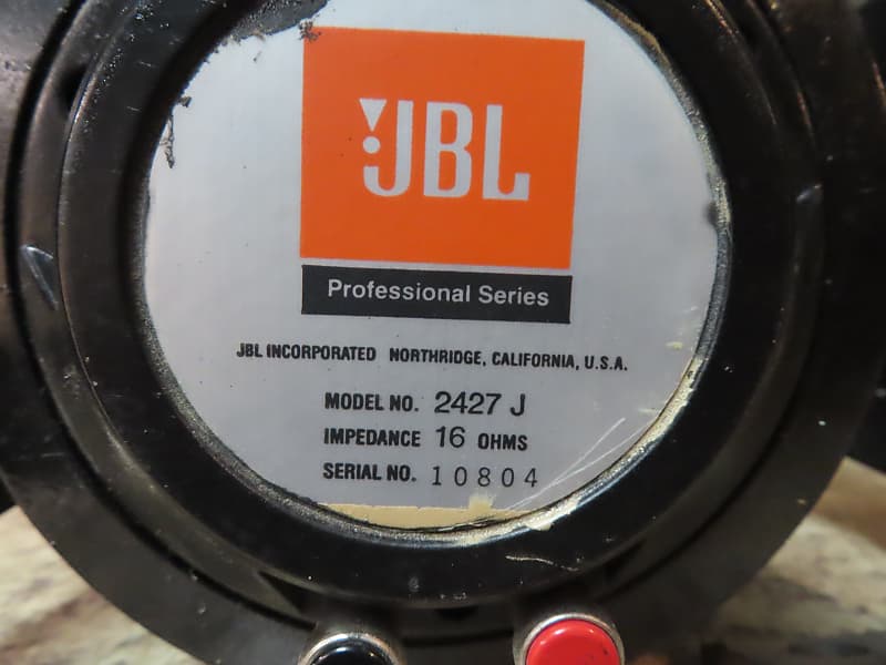 JBL 2427 J Compression Driver and Horn 1990's - Black | Reverb