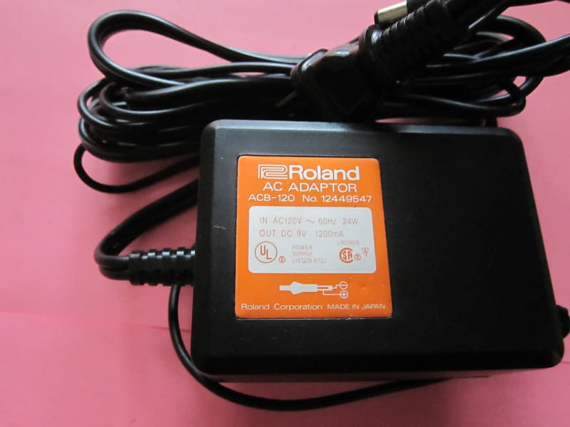 Roland ACB-120 AC Adapter, Output 9 volts DC 1200mA (1.2A) . | Reverb