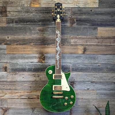 (16485) Jay Turser JT- 220 Serpent -Emerald Green | Reverb