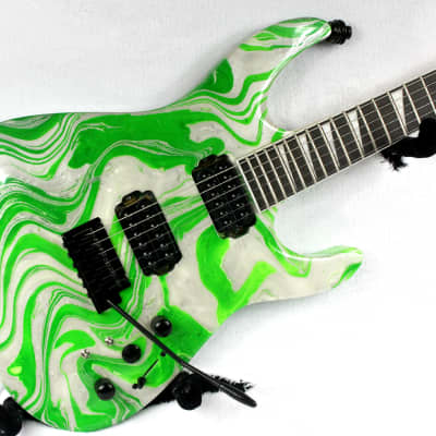 Custom Swirl Painted And Upgraded Jackson JS 22 Dinky | Reverb