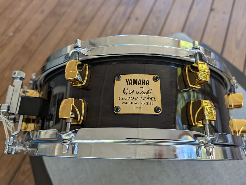 Yamaha 14x5 Dave Weckl Signature Snare Late 90s - Black gloss | Reverb