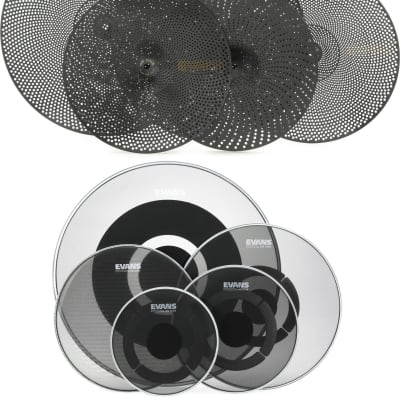 Evans dB One Low Volume Cymbal and Drumhead Set (2-pack) | Reverb