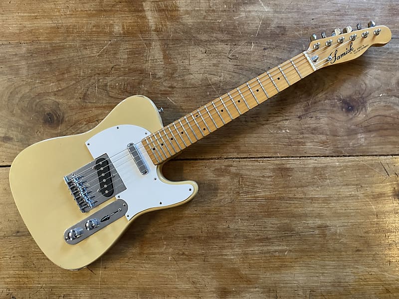Samick Mini Telecaster blond 1990s - Blonde | Reverb