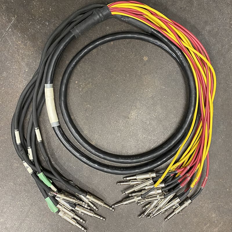 Digiflex 8 Channel Insert Snake - TRS to dual TS - 10' | Reverb