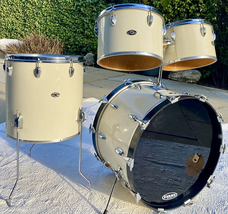 Slingerland 4 Piece Concert Drum Kit 1970's White | Reverb
