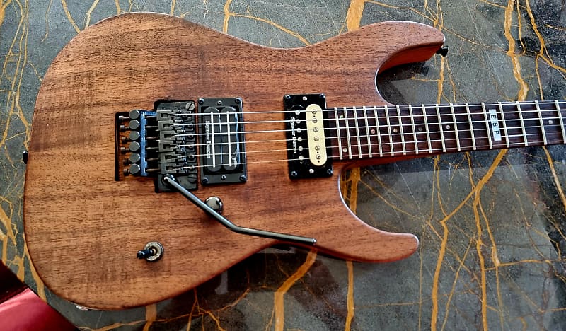 ESP M2 Deluxe KOA top Custom Shop 90s - Natural Koa | Reverb España