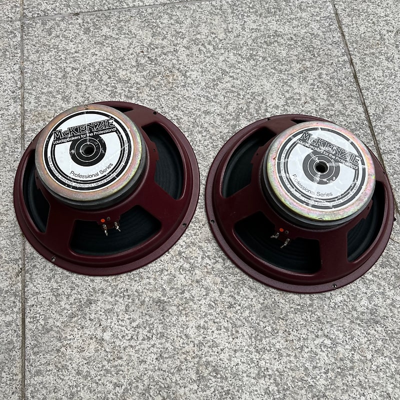 Matched Pair 2x Vintage 1970s McKenzie Purple 16ohm 12" | Reverb UK