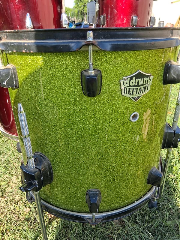 ddrum Defiant - Verde sparkle 14" floor tom | Reverb