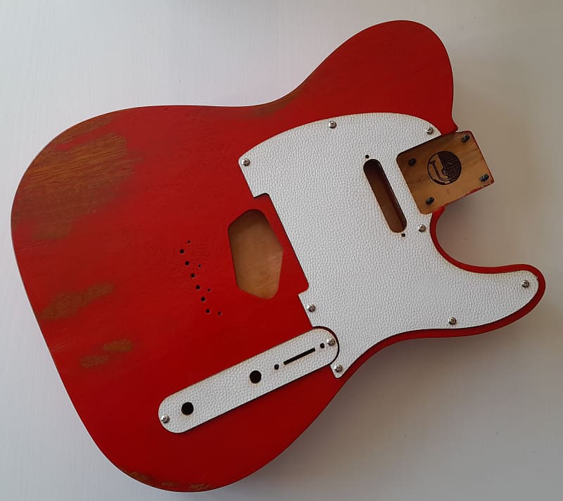 Telecaster relic body - Red | Reverb
