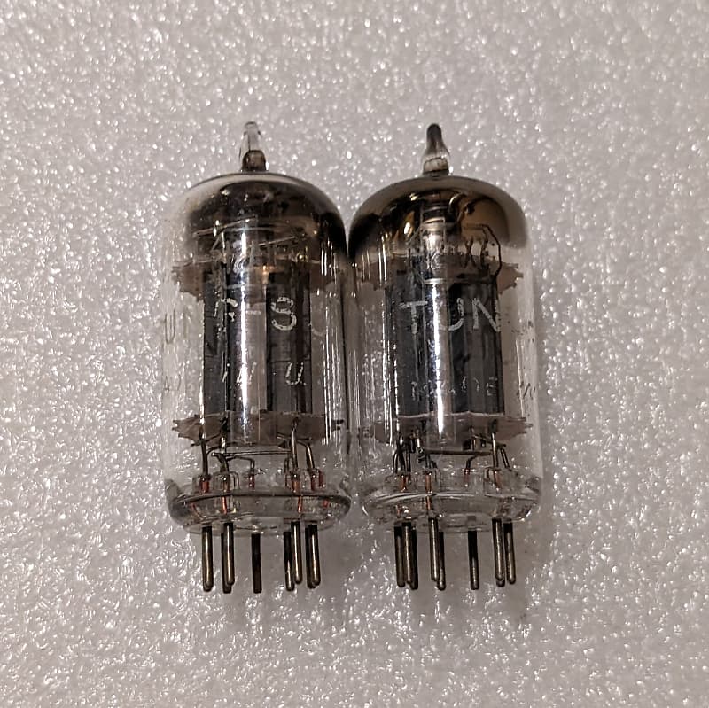 12AX7 / ECC83 Tung-Sol NOS Test Matched Pair Tubes Long Gray | Reverb