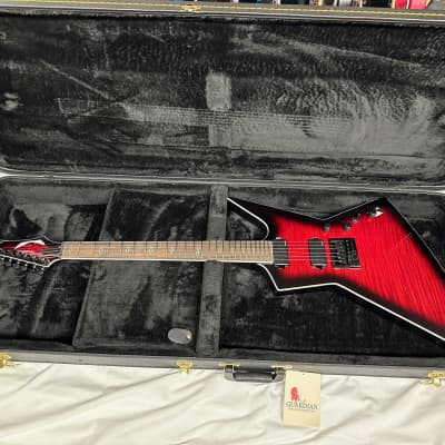 Dean Zero Select Evertune Fluence Black Cherry Burst Red | Reverb